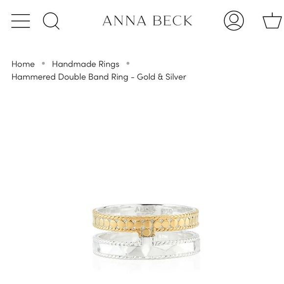 Anna Beck | Jewelry | Anna Beck Two Toned Faux Stack Ring | Poshmark
